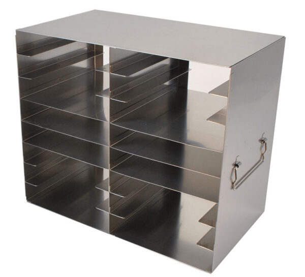 Upright Freezer Rack for 100-Place Slide Boxes | 2 Deep x 8 High | 16 ...
