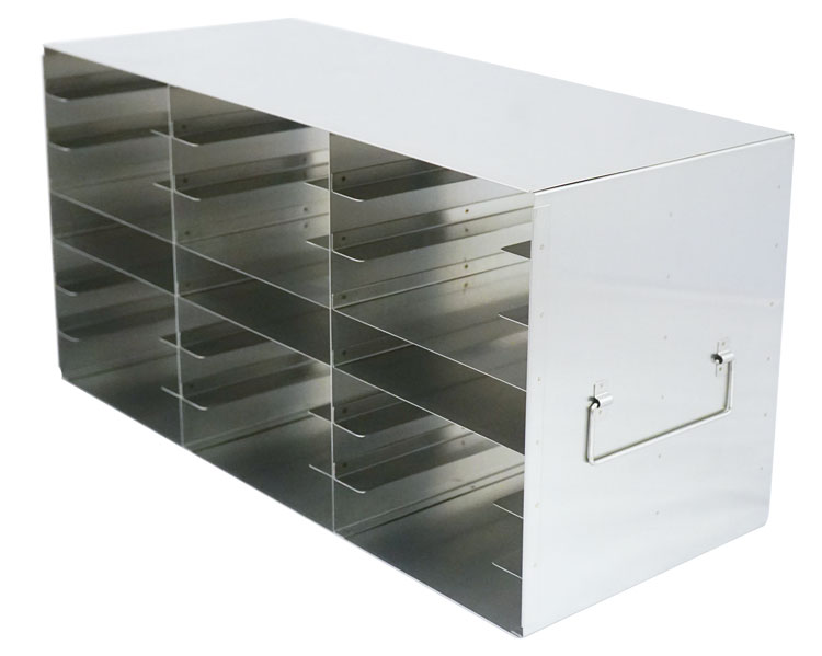 Upright Freezer Rack for 100-Place Slide Boxes | 3 Deep x 7 High | 21 ...