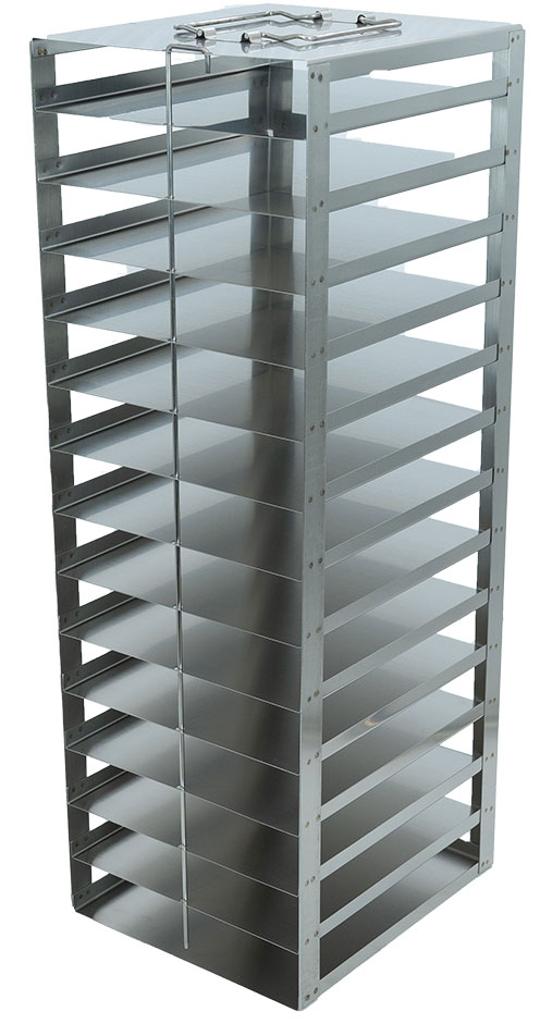Vertical Freezer Rack for 100-Place Slide Boxes | 14 Boxes High ...