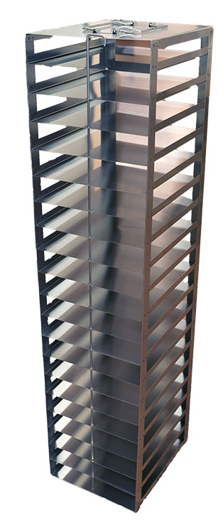 Vertical Freezer Rack for 100-Place Slide Boxes | 20 Boxes High ...