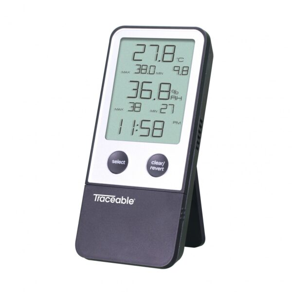 Digital Thermohygrometer | Traceable Thermohygrometer with Clock