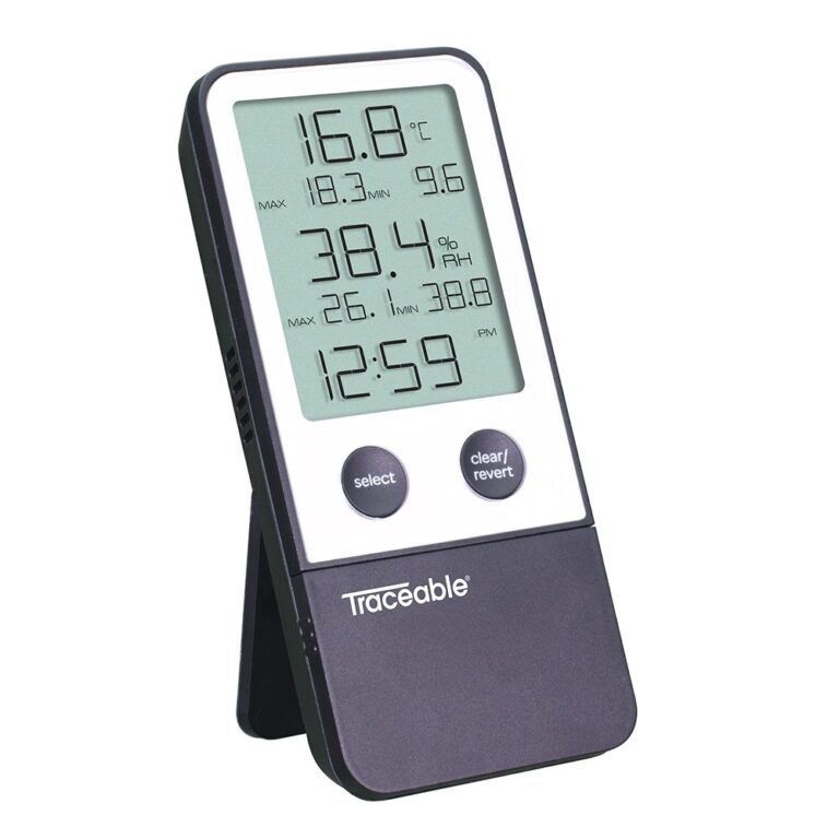 Digital Thermohygrometer | Traceable Thermohygrometer with Clock