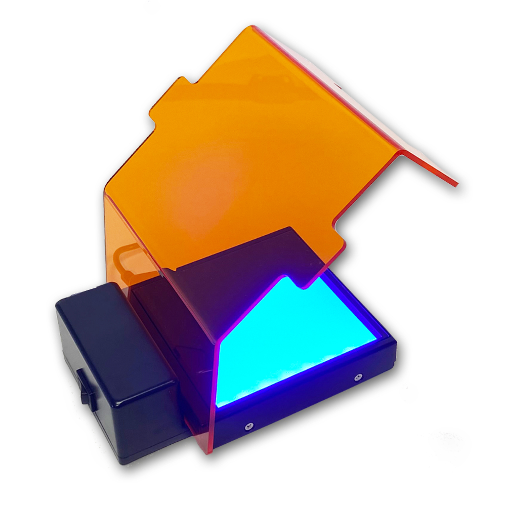 Accuris SmartBlue Mini Blue Light Transilluminator | Amber Cover