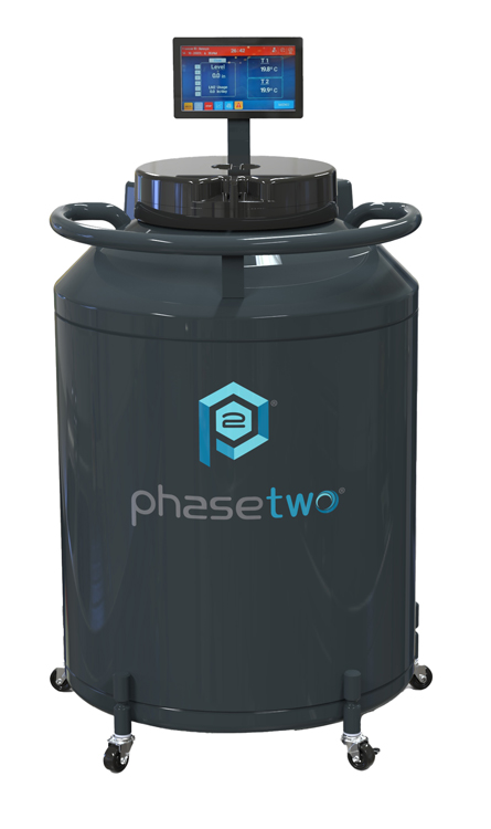 Phasetwo CRF6000 Cryogenic Rack Liquid Nitrogen Freezer with DLS3 ...