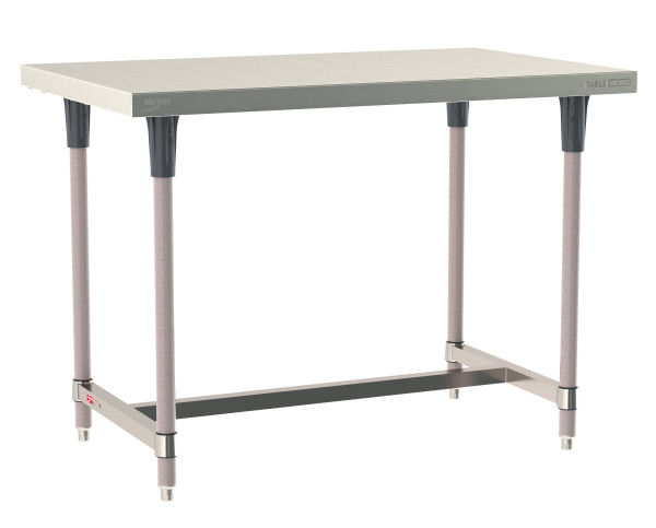 Metro TableWorx Stainless-Steel Laboratory Work Tables with H-Frame ...