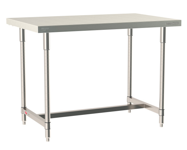 Metro TableWorx Stainless-Steel Laboratory Work Tables with H-Frame ...