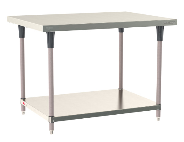 Metro TableWorx Stainless-Steel Laboratory Work Tables with Bottom ...
