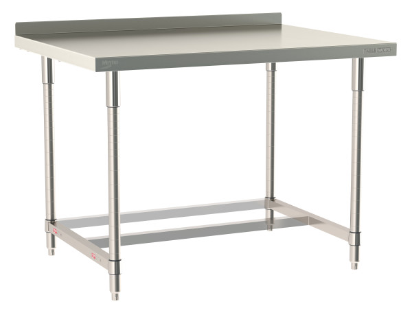 Metro TableWorx Stainless-Steel Laboratory Work Tables 3-sided frame ...