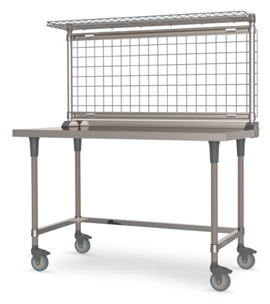 Overhead Riser Systems for Metro Tableworx Stainless-Steel Laboratory ...