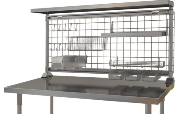Overhead Riser Systems for Metro Tableworx Stainless-Steel Laboratory ...