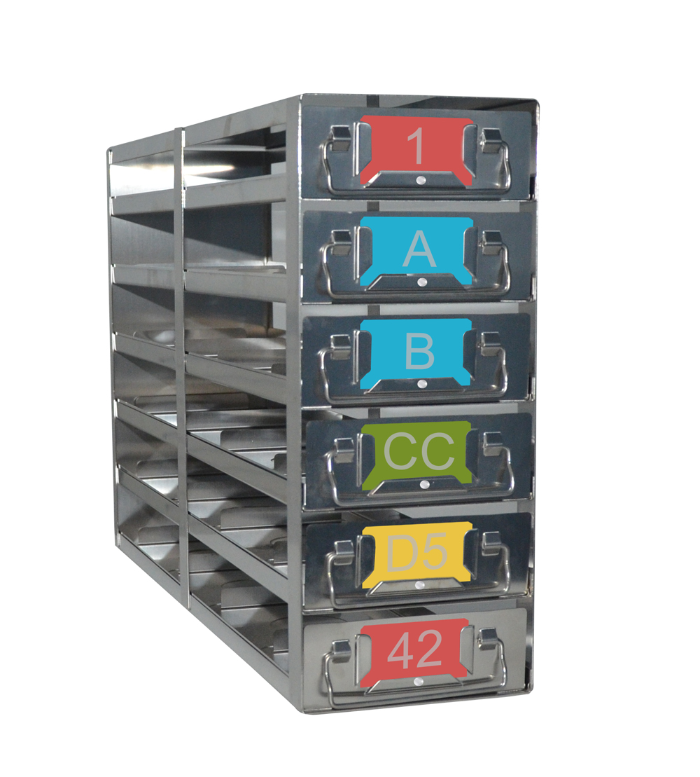 Custom Aluminum Labels for Freezer Racks | Riveted Directly to Freezer ...