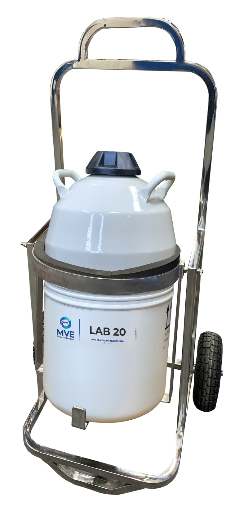 MVE CryoTipper LN2 Tank Transporter & Tipper | Large (Fits 34L-47L)