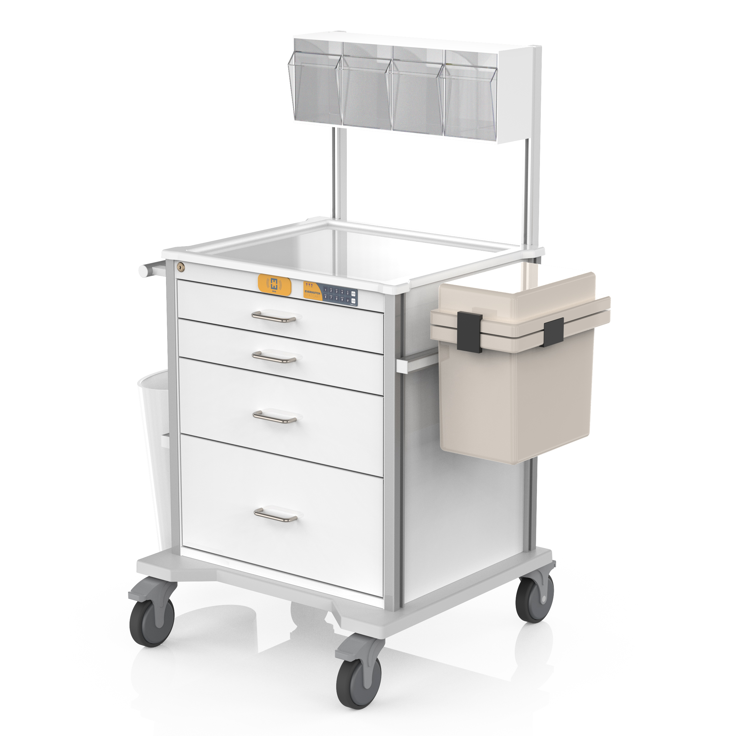Everhutch STATCART Preconfigured Anesthesia Medical Carts