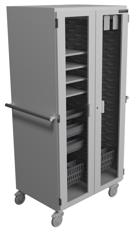 Everhutch CORECART Mobile Medical Cabinets | 2 Bay