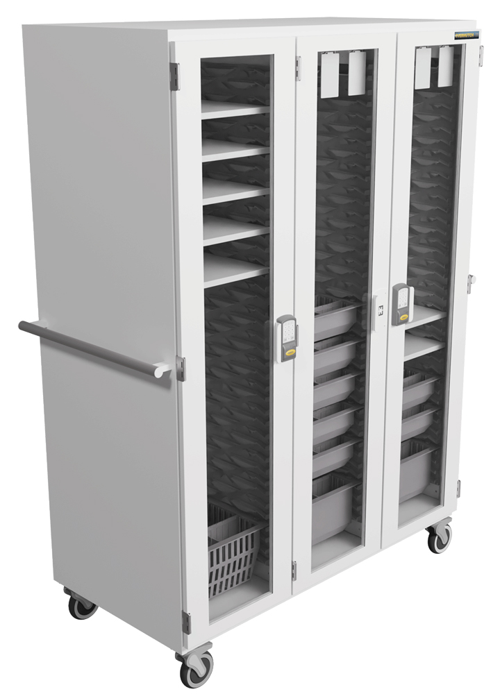 Everhutch CORECART Mobile Medical Cabinets | 3 Bay