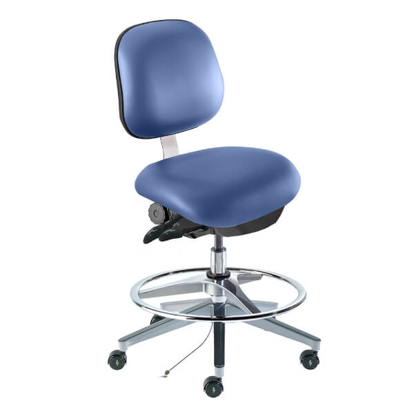 Biofit Elite Series Cleanroom ESD Lab Chair | Standard Bench Height ...