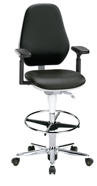 Bimos Cleanroom Basic Laboratory Stool 9146A+ | Bench to Counter Height ...