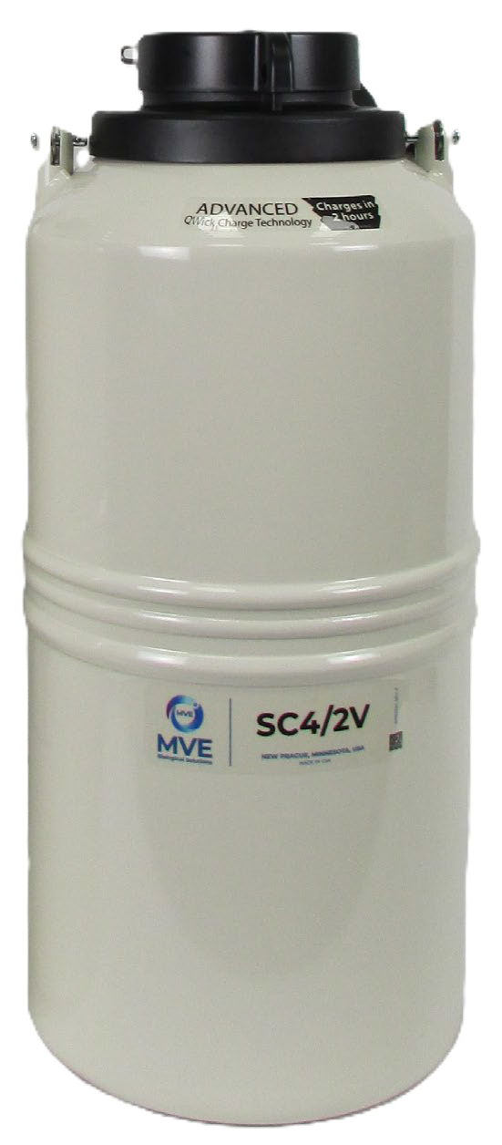 MVE SC 4/2V CryoShipper with (1) 11" Canister | 106 x 2.0 mL Vials