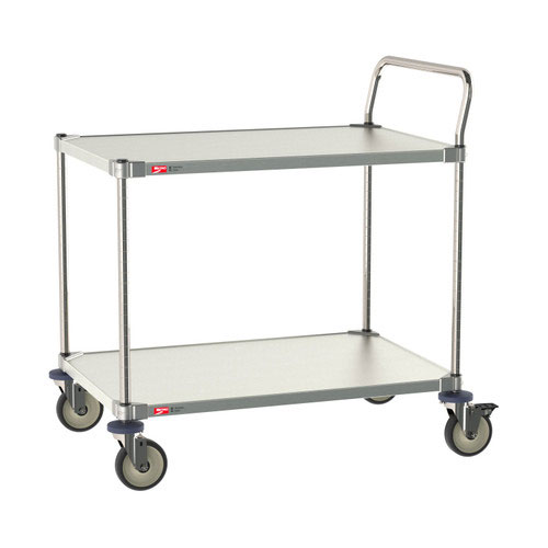 Metro 316 Stainless Steel Lab & Cleanroom Carts | 2 Shelves | 24” x 36”
